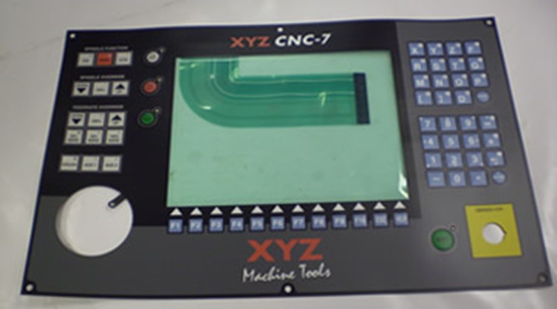 Overlay XYZ 12" CNC7 Membrane Bridge Mill. Non Returnable | XYZ Machines